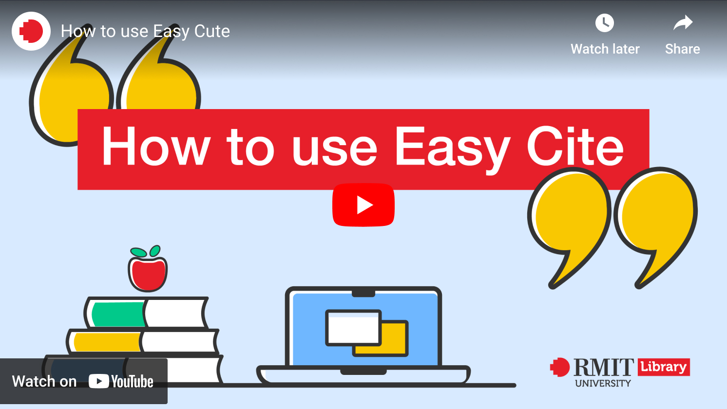 Easy Cite referencing guide - Library - RMIT University